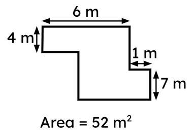 Calculating missing side lengths from the area of composite rectilinear ...