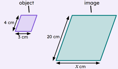 Describing an enlargement KS3 | Y7 Maths Lesson Resources | Oak ...