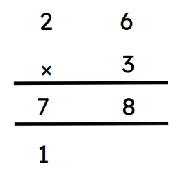 Multiply a 2-digit number by a 1-digit number using short ...