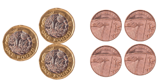 Lesson: Explain and represent whole pounds and pence as a quantity of ...