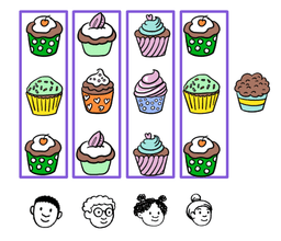Divide a 2-digit by a 1-digit number using short division (no ...