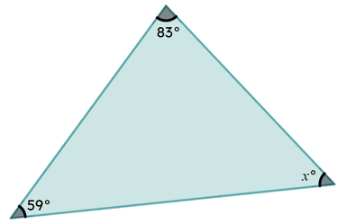 Using the sum of the interior angles of a triangle KS3 | Y8 Maths ...