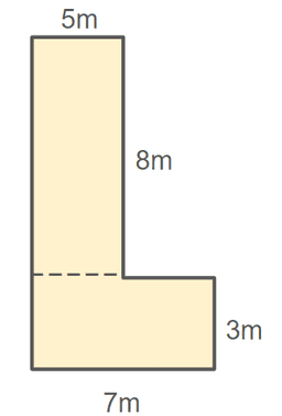 Choose an efficient way to decompose a compound shape to calculate the area KS2 | Y5 Maths ...