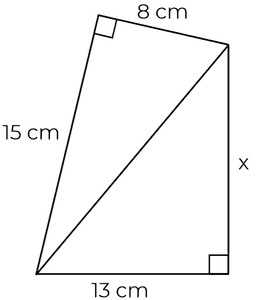 Apply Pythagoras' Theorem to two triangles Foundation KS4 | Y10 Maths ...