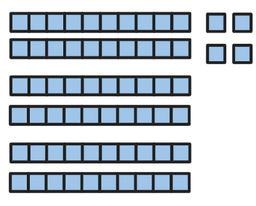 Partition two-digit numbers into tens and ones using place value ...