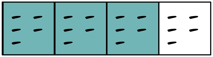 Find three-quarters of an object, shape, set of objects or quantity KS1 ...