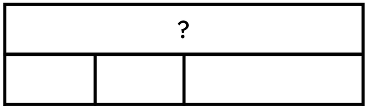 Use a model to interpret a part-part-whole problem with three addends ...