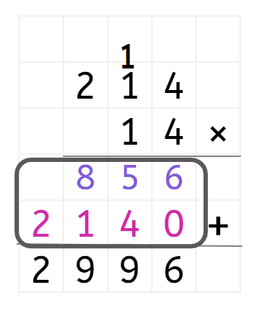 Explain how to use long multiplication to multiply two 2-digit numbers ...