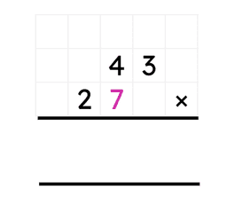 Explain how to use long multiplication to multiply two 2-digit numbers ...